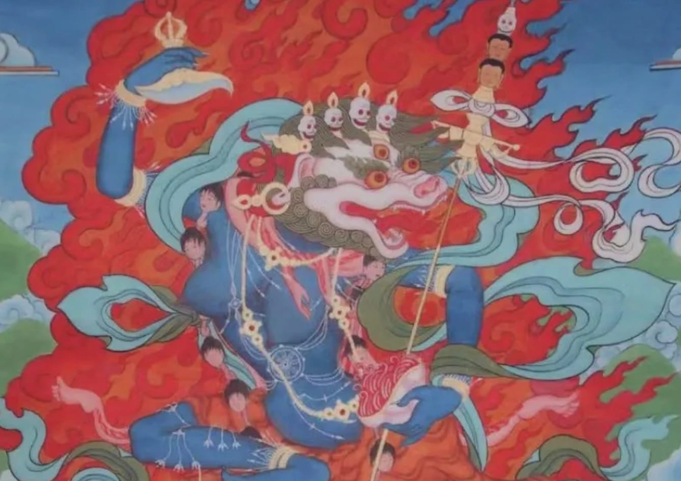 Lion-Face Dakini - 勝覺網